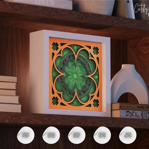 St. Patrick’s Day 3D Mandala 8x8 Shadow Box - Layered SVG Cut File ...