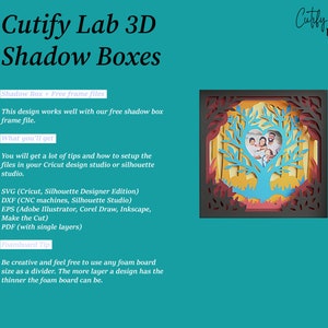 Love Tree 3D Shadow Box, Customizable Couple 3D Lightbox, Valentine ...