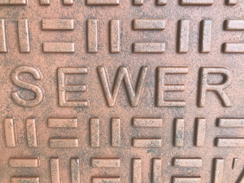 WD3. 24" Replica New York Sewer Manhole Cover Wall Decor | Manhole ...