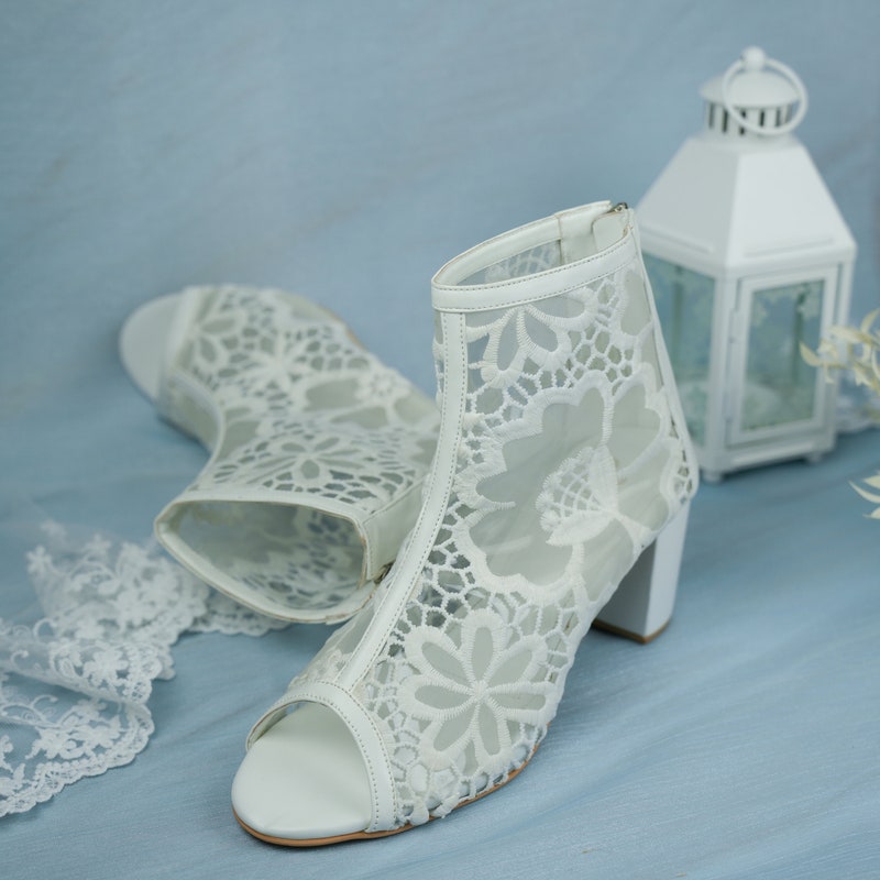 Lace Bridal Heels - Etsy