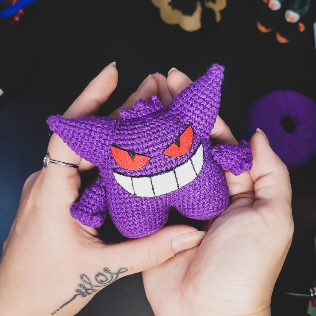 Mini Gengar Crochet Pattern PDF Amigurumi DIY Tutorial Pokémon Inspired ...