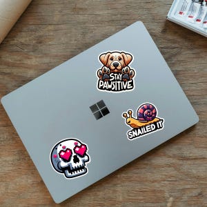 Cartoon Pixelated Skull Sticker, Heart Eyes, Funny Meme Stickers ...