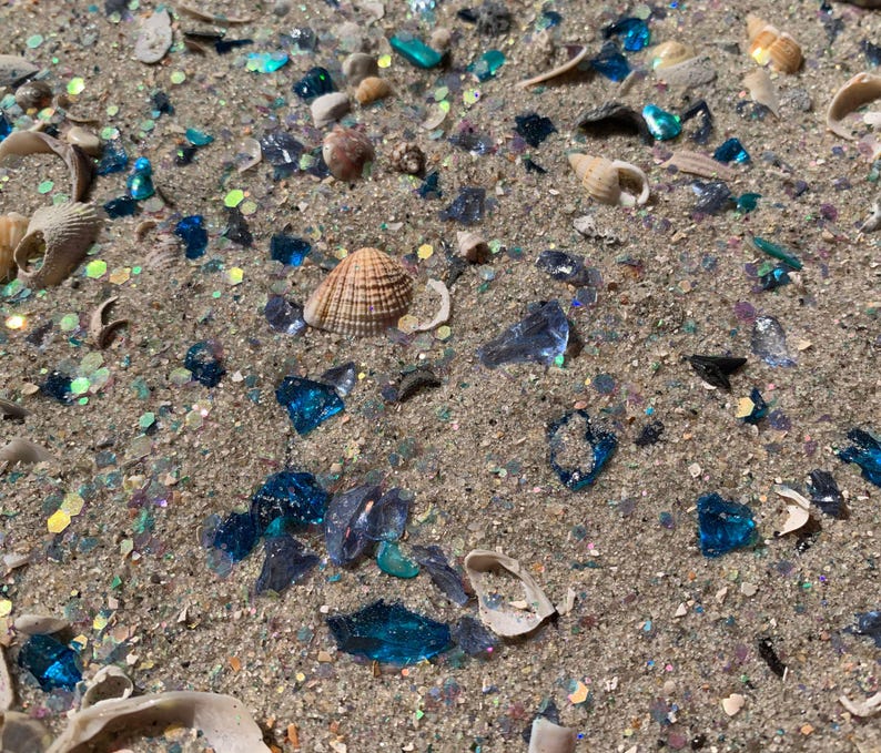 Beach Sand Mix for Crafts, "carolina Crumble" Sand Shell Blend, Shell ...