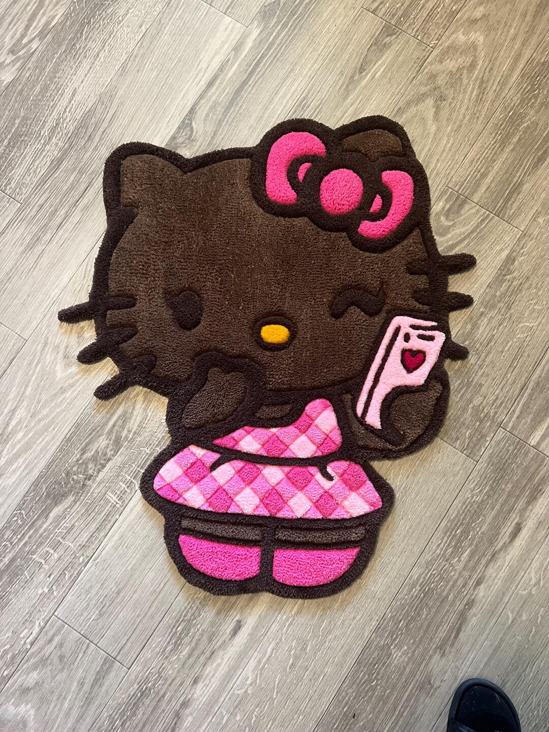 Hello Kitty Handmade Tufted Rug - Etsy