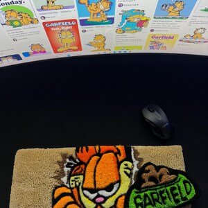 Garfield Tufted Keyboard/mouse Rug - Etsy
