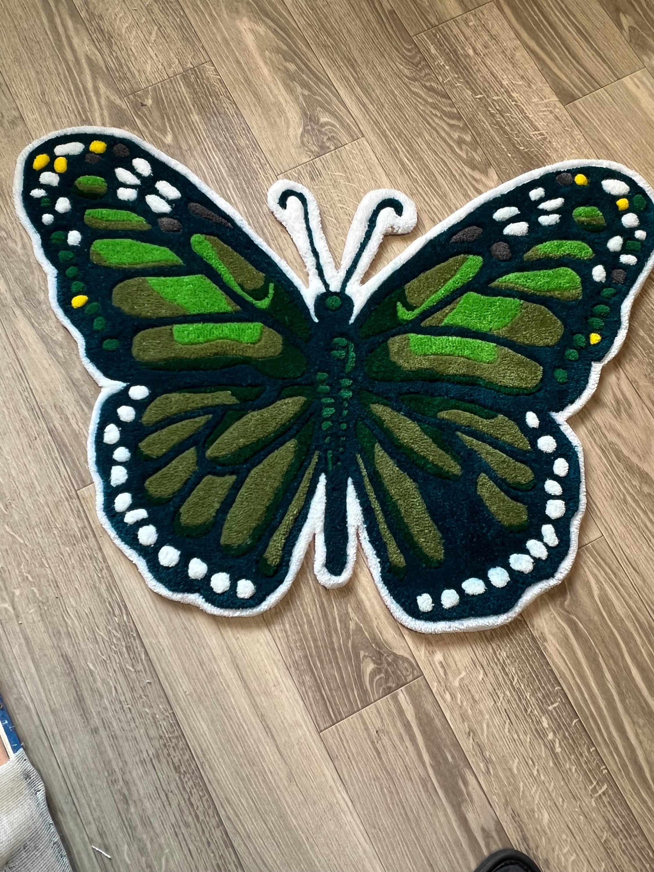 Tufted Butterfly Rug - Etsy