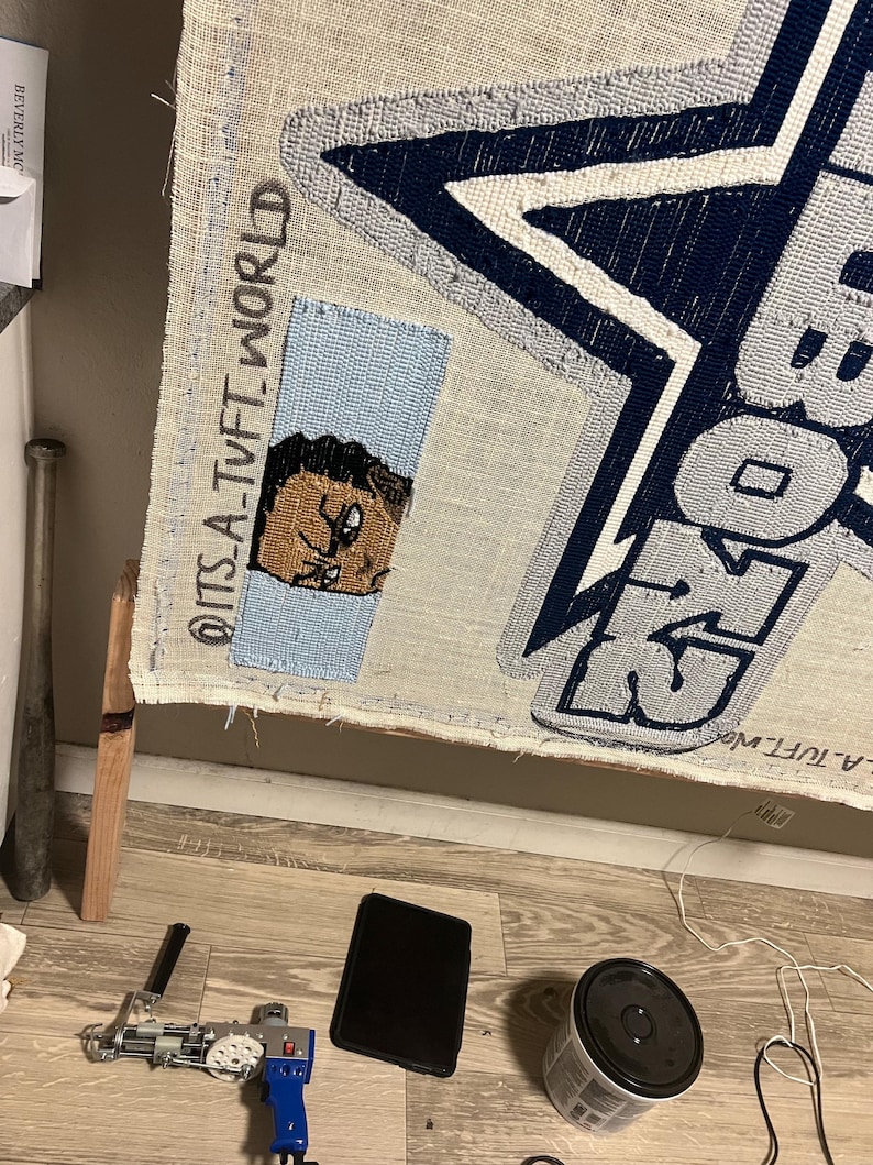 Urban Cartoon Character Rug Keyboard and Mouse Set Handmade Desk Rug - Etsy