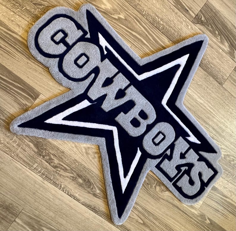 Custom Tufted Cowboys Rug - Etsy
