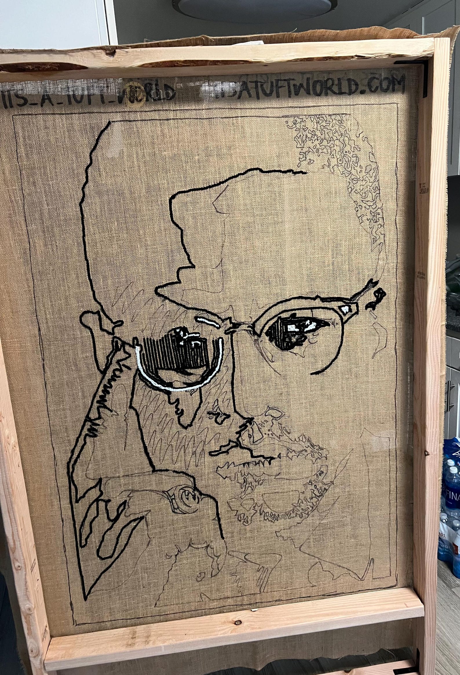 Malcolm X Tufted Portrait Rug - Etsy