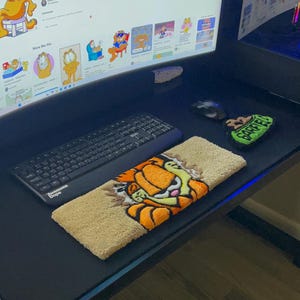 Garfield Tufted Keyboard/mouse Rug - Etsy