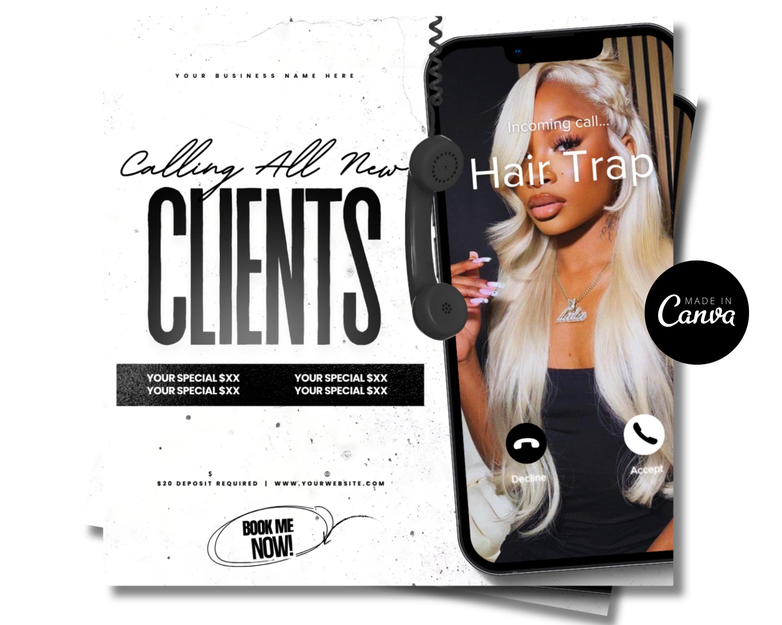 New Client Flyer, New Client Welcome Flyer, Hair Braids Lashes Wig ...