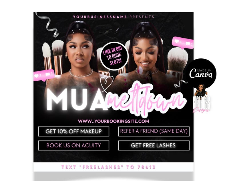Makeup Class Flyer Template: Masterclass, Beauty Course - Etsy