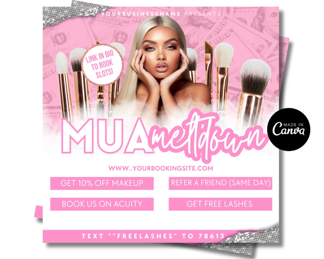 Makeup Class Flyer Template, Makeup Masterclass, Makeup Course Flyer ...