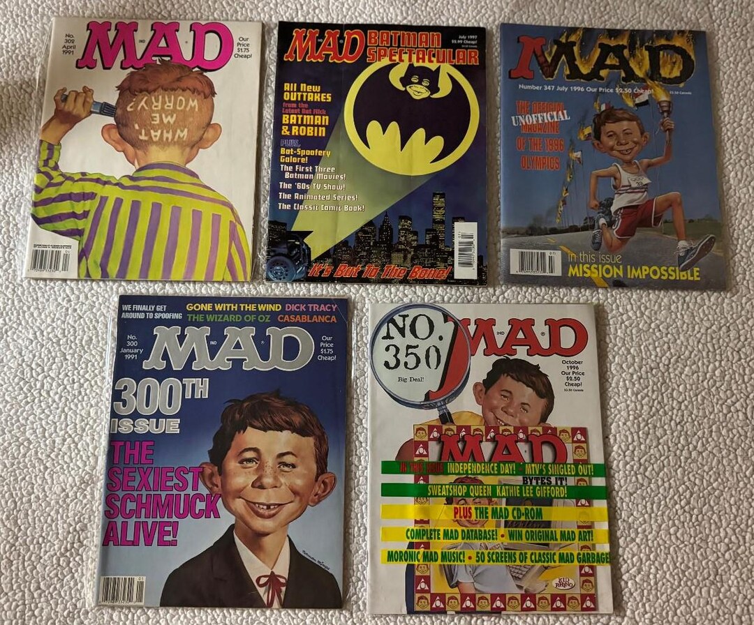 Mad Magazine Lot of 5 Comedy 1990s Vintage - Etsy