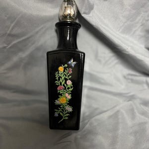 Avon Butterfly Garden Flowers Perfume Cologne Bottle With Stopper Bud ...