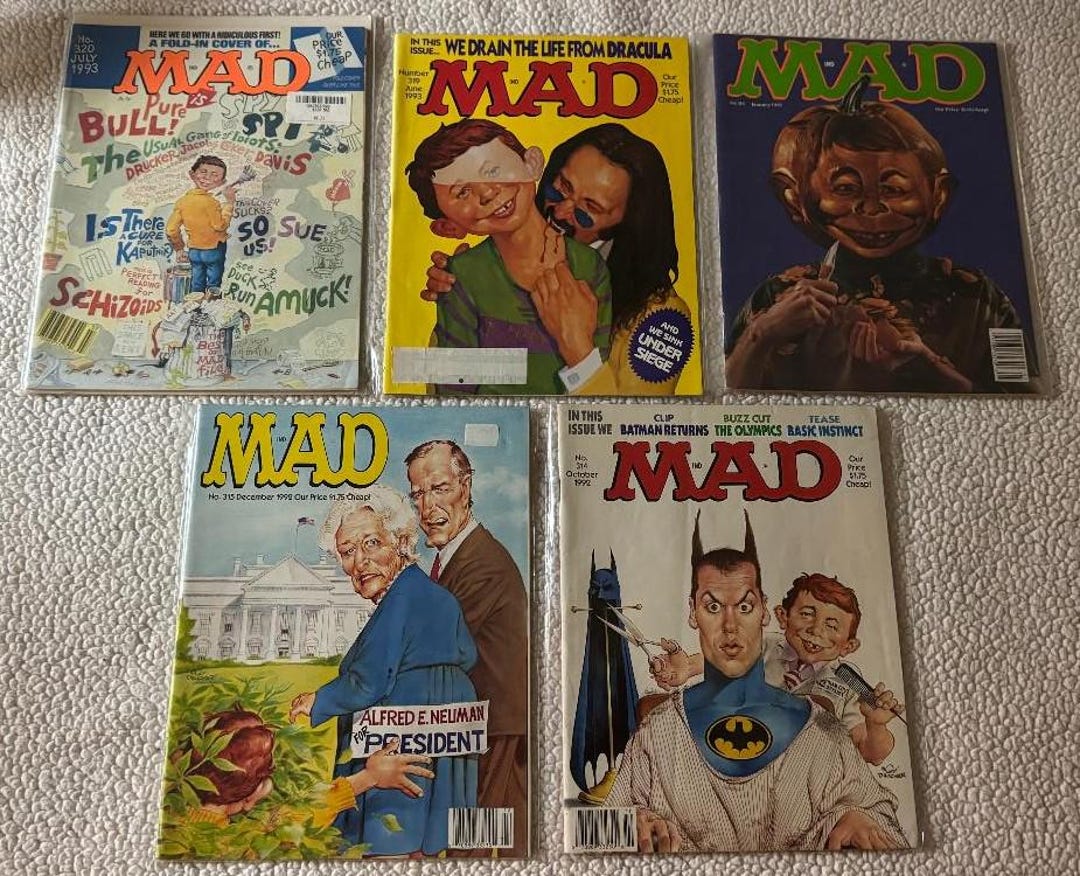 Mad Magazine Lot of 5 Comedy 1990s Vintage - Etsy