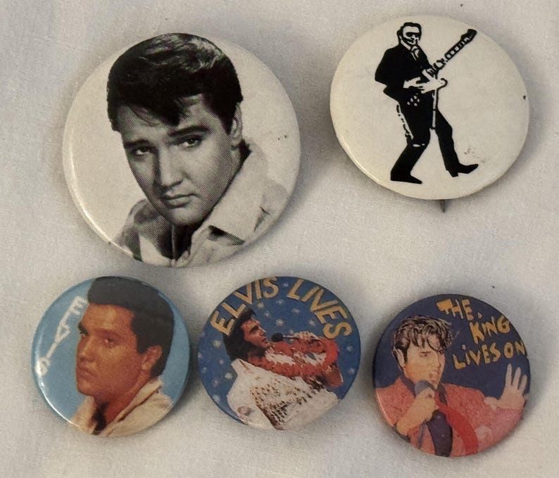 Elvis Presley Rock Classic Pin Lot 16 Buttons Pins Vintage - Etsy
