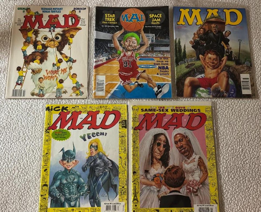 Mad Magazine Lot of 5 Comedy 1990s Vintage - Etsy