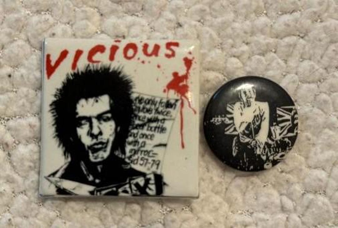 Sex Pistols Vintage Punk Rock Pin Lot Johnny Rotten Sid Vicious - Etsy