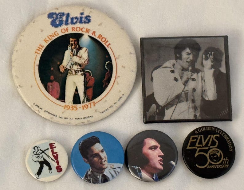 Elvis Presley Rock Classic Pin Lot 16 Buttons Pins Vintage - Etsy