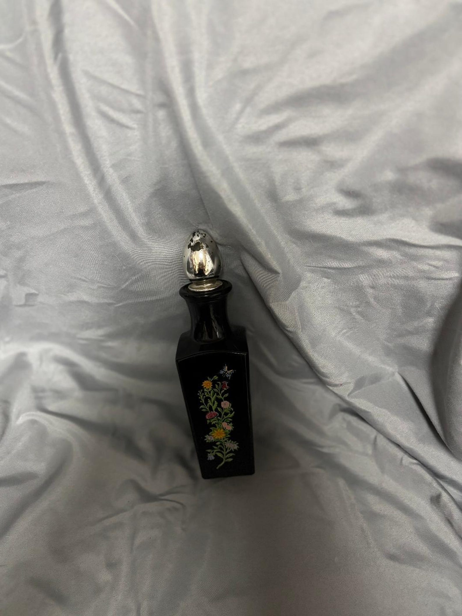 Avon Butterfly Garden Flowers Perfume Cologne Bottle With Stopper Bud ...