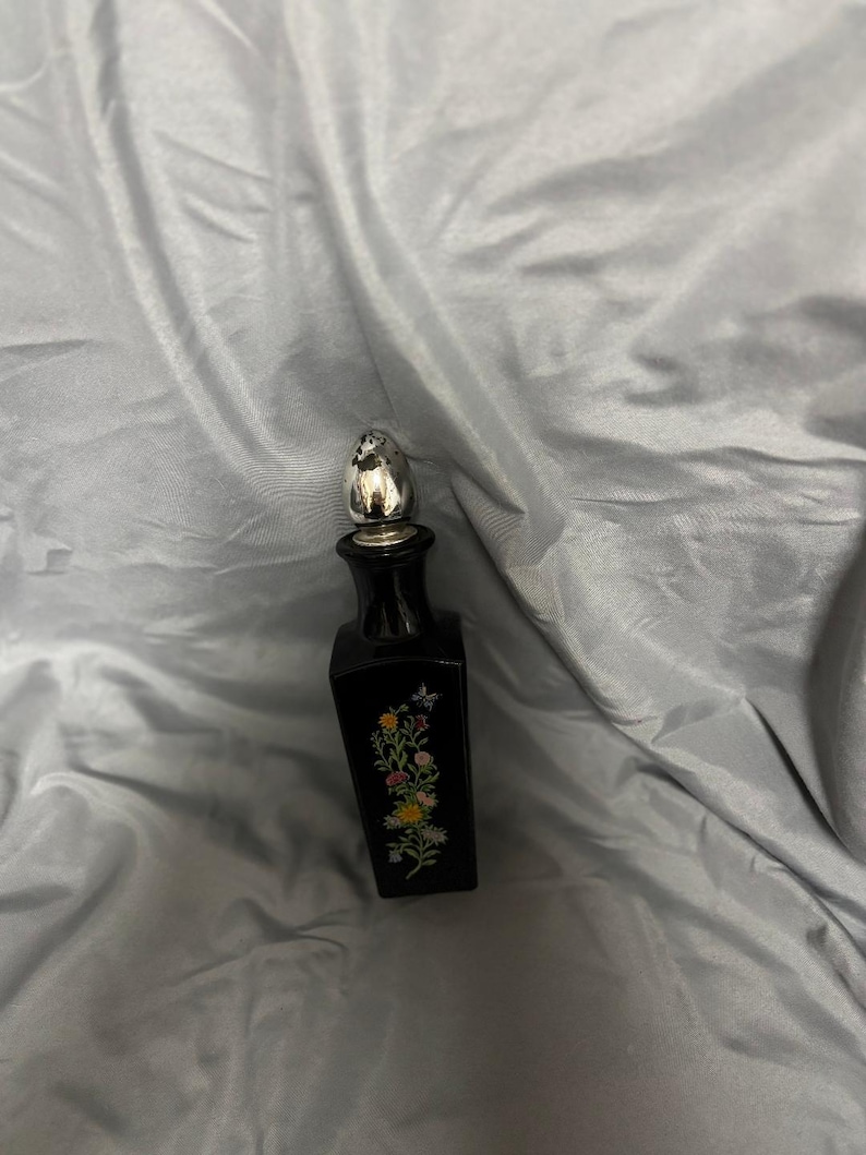 Avon Butterfly Garden Flowers Perfume Cologne Bottle With Stopper Bud ...