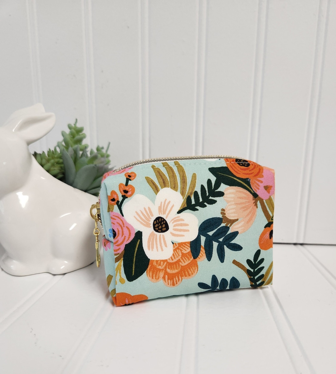 Rifle Paper Co Zipper Box Pouch, Chunky Boxy Bag, Box Cosmetic Bag ...