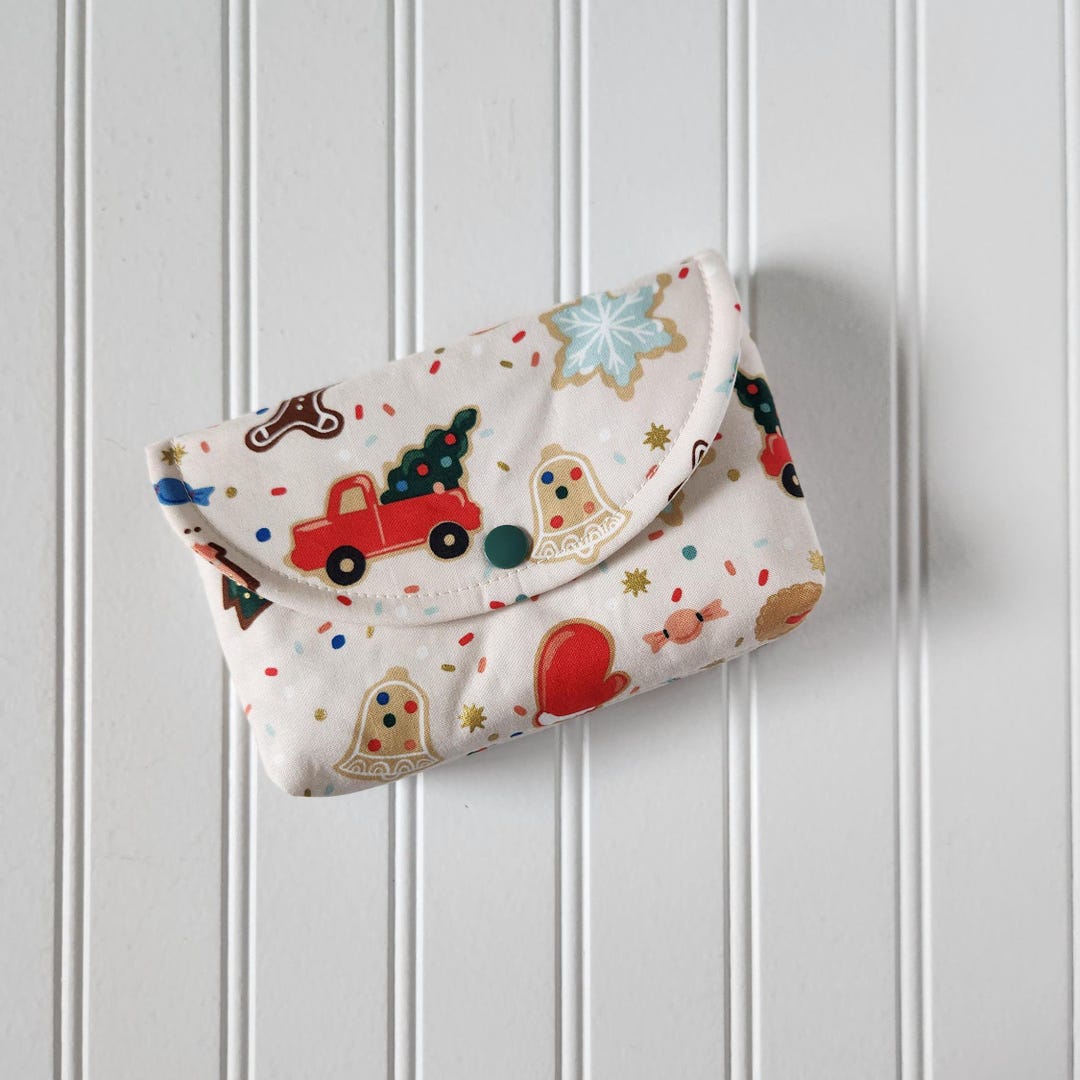Rifle Paper Co Christmas Cookies Cream Pouch, Large Cosmetic Pouch ...