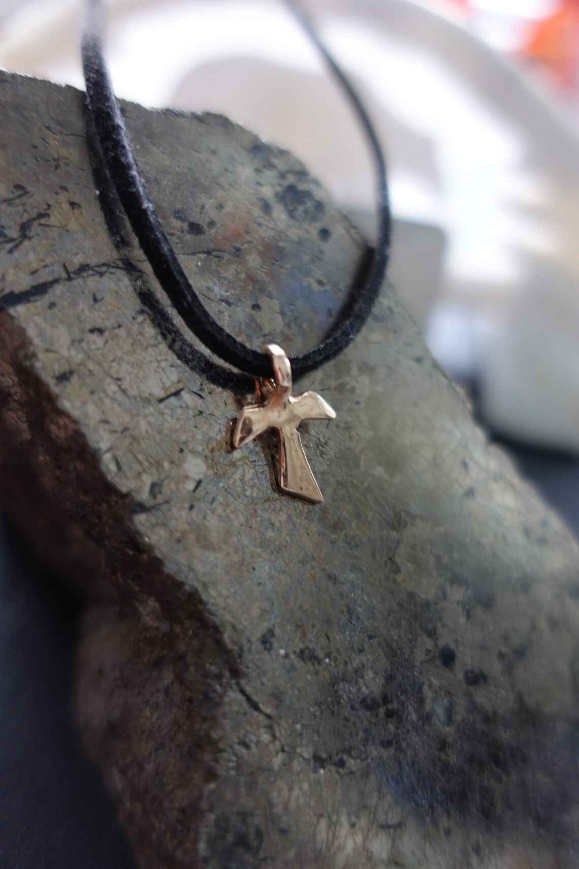 Tau Cross 14K Gold Pendant Franciscan Tau Cross Pendant Tau - Etsy