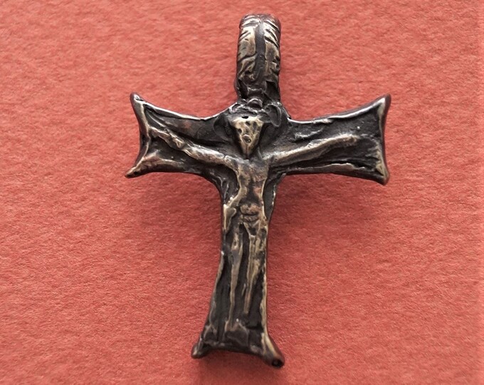 Tau Cross . Medieval Crucifixion of Jesus Christ Christianity .bronze ...