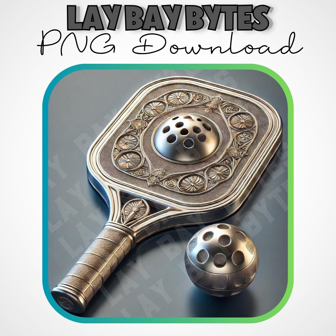 PNG Download: Pickleball Paddle Art metal - Etsy