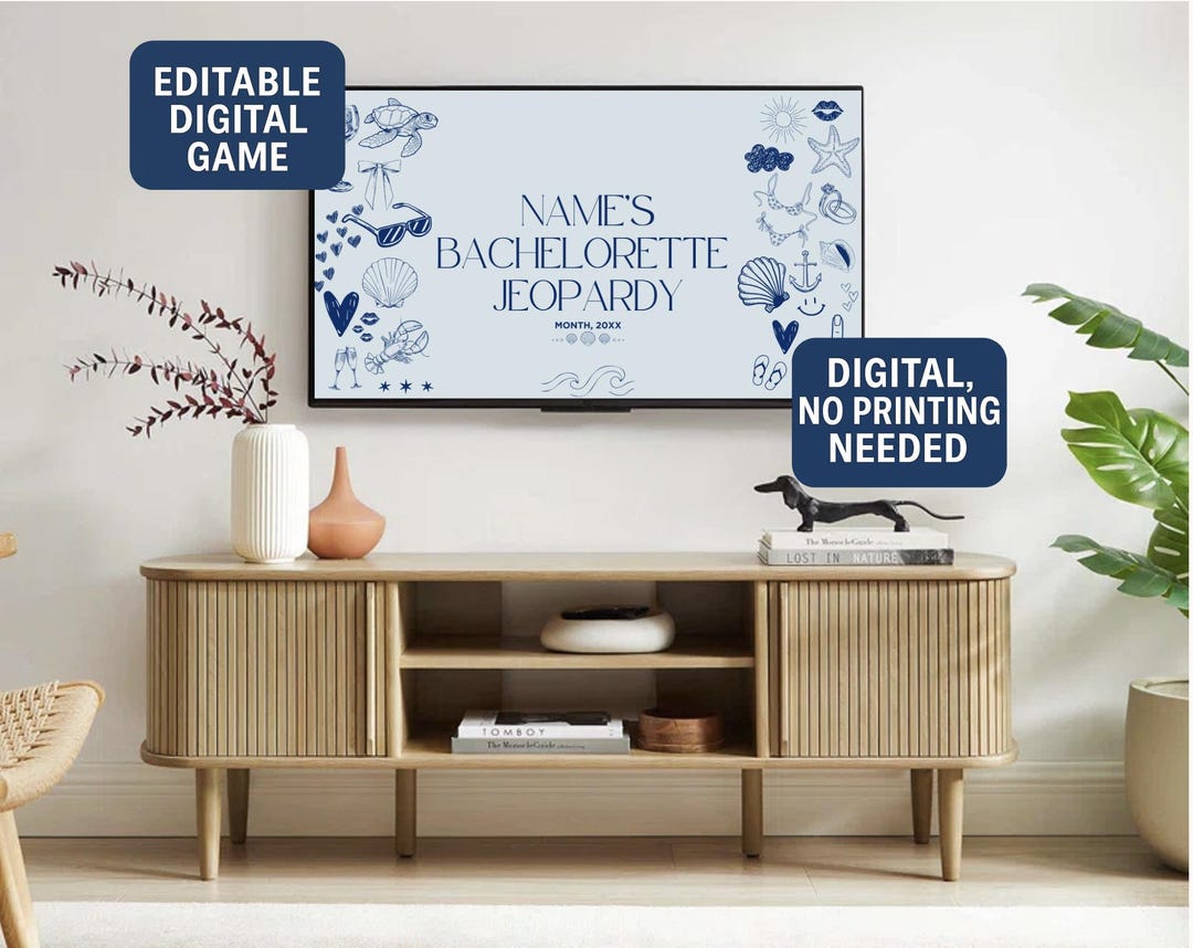 Coastal Bachelorette Jeopardy Game | Last Toast on the Coast | Editable ...