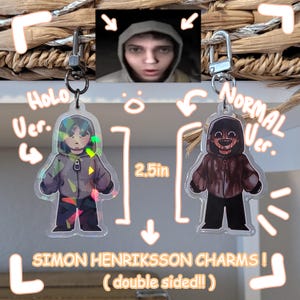 Simon Henriksson 2.5IN Double Sided Acrylic Charm - Etsy