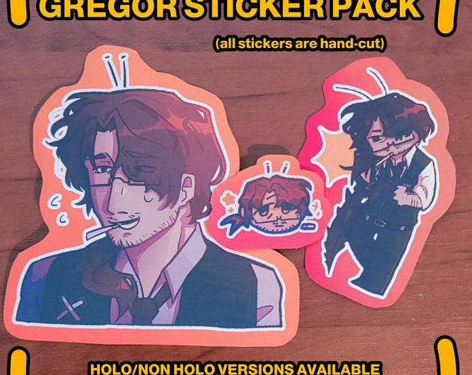 GREGOR STICKER PACK (available While Supplies Last) - Etsy