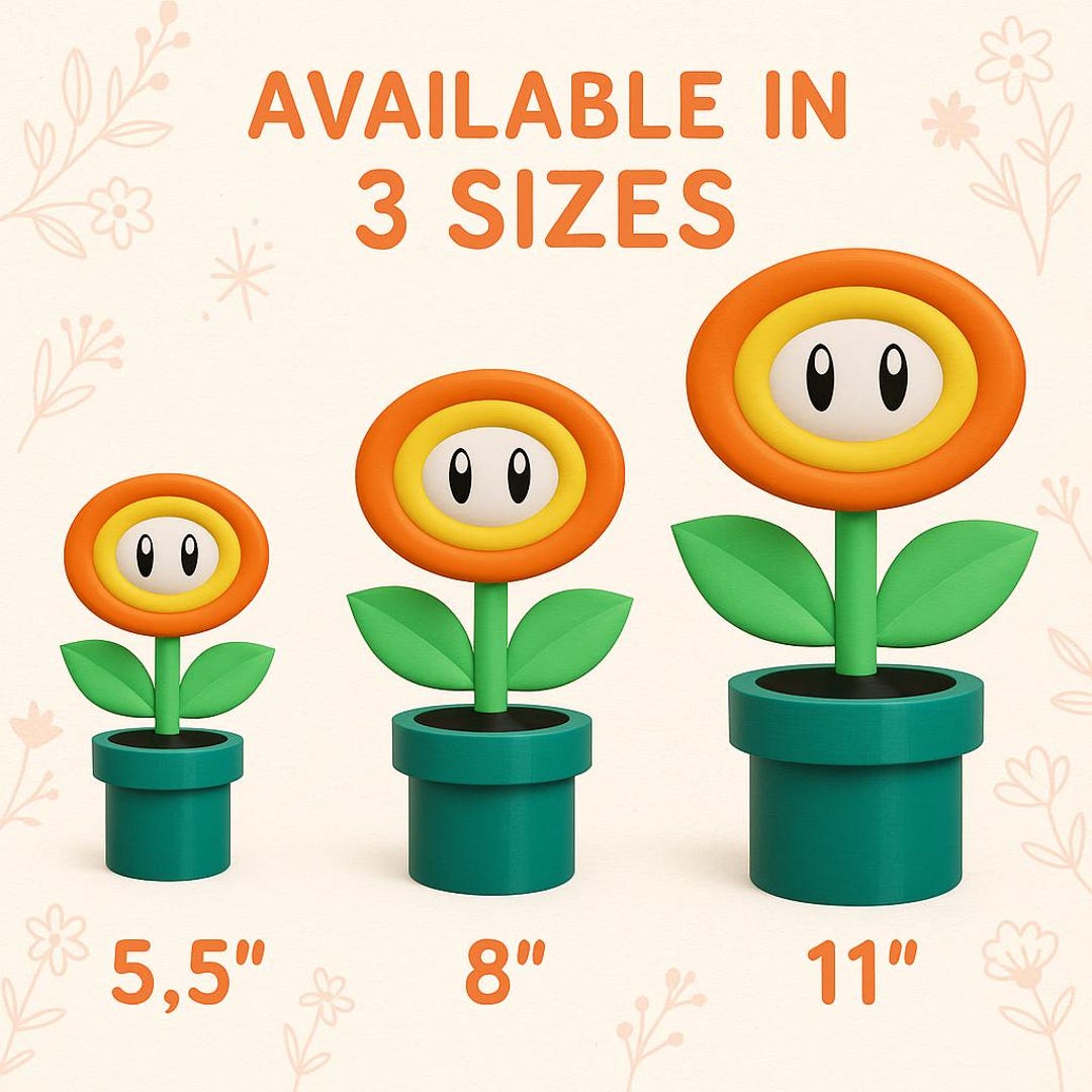 Super Mario Bros. Inspired Fire Flower | Warp Tunnel Pot Hidden ...