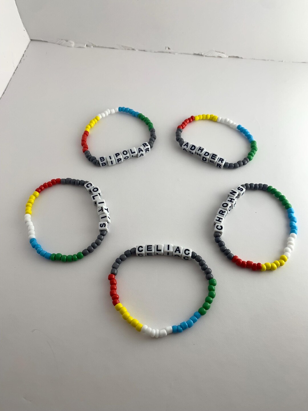 Beaded Disability Pride Identity Elastic Bracelet (batch 1) - Etsy