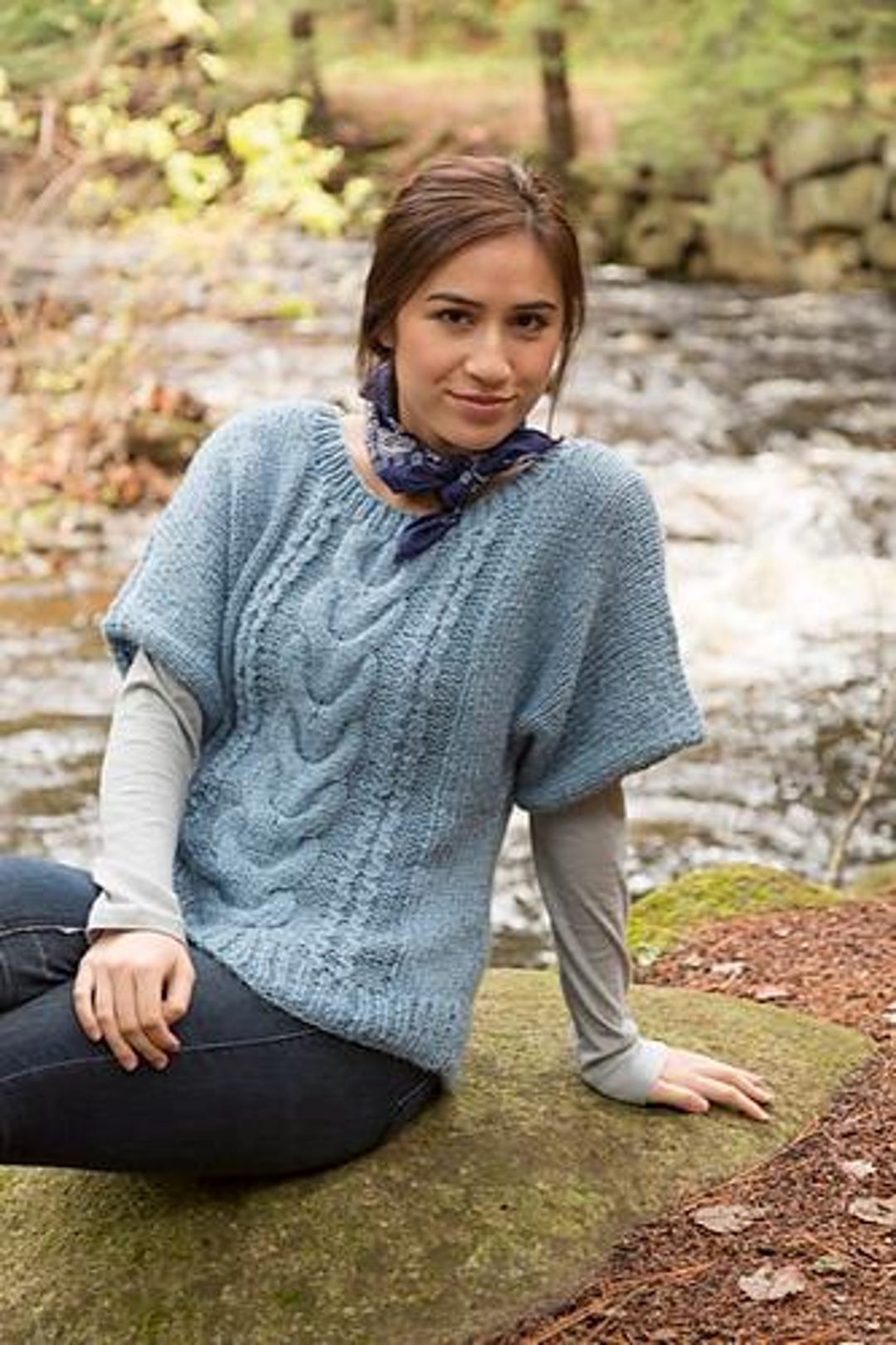 Bulky Yarn Knitting Pattern for Pullover: Walker - Chart & Written ...