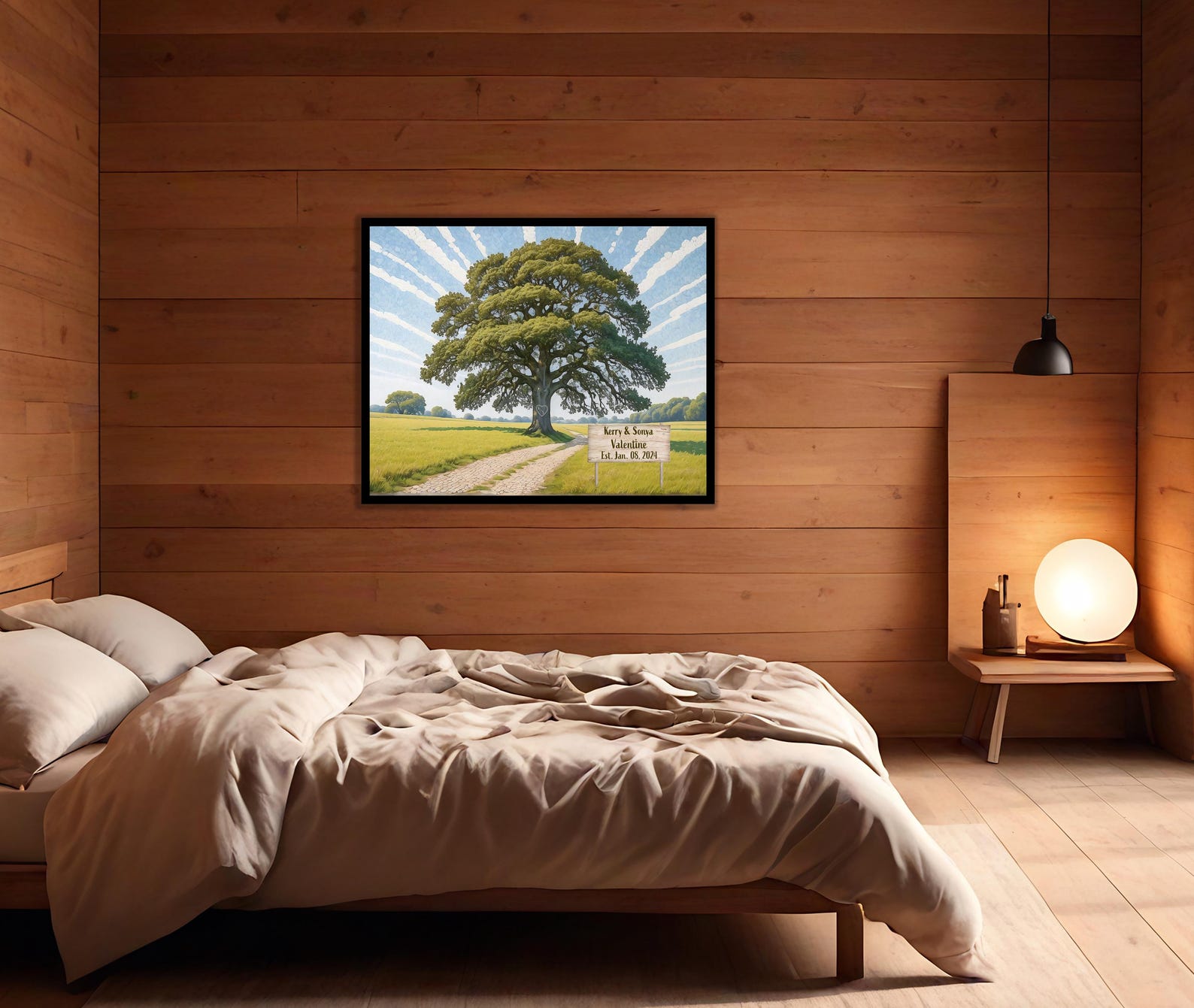 Personalized Oak Tree & Sign Print! Great Wedding or Anniversary Gift ...