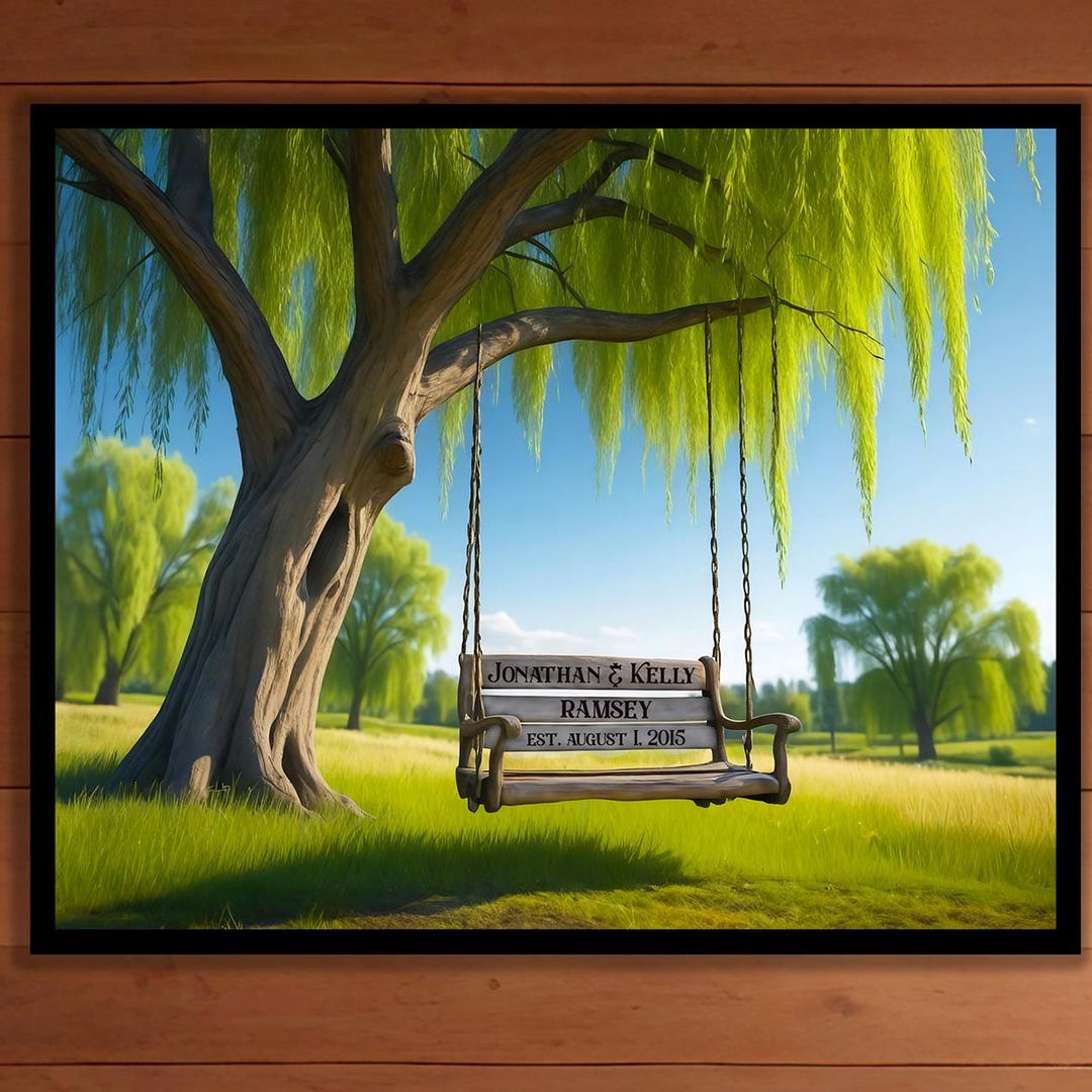 Personalized Willow Tree Print! Great 9 Year Anniversary Gift or ...