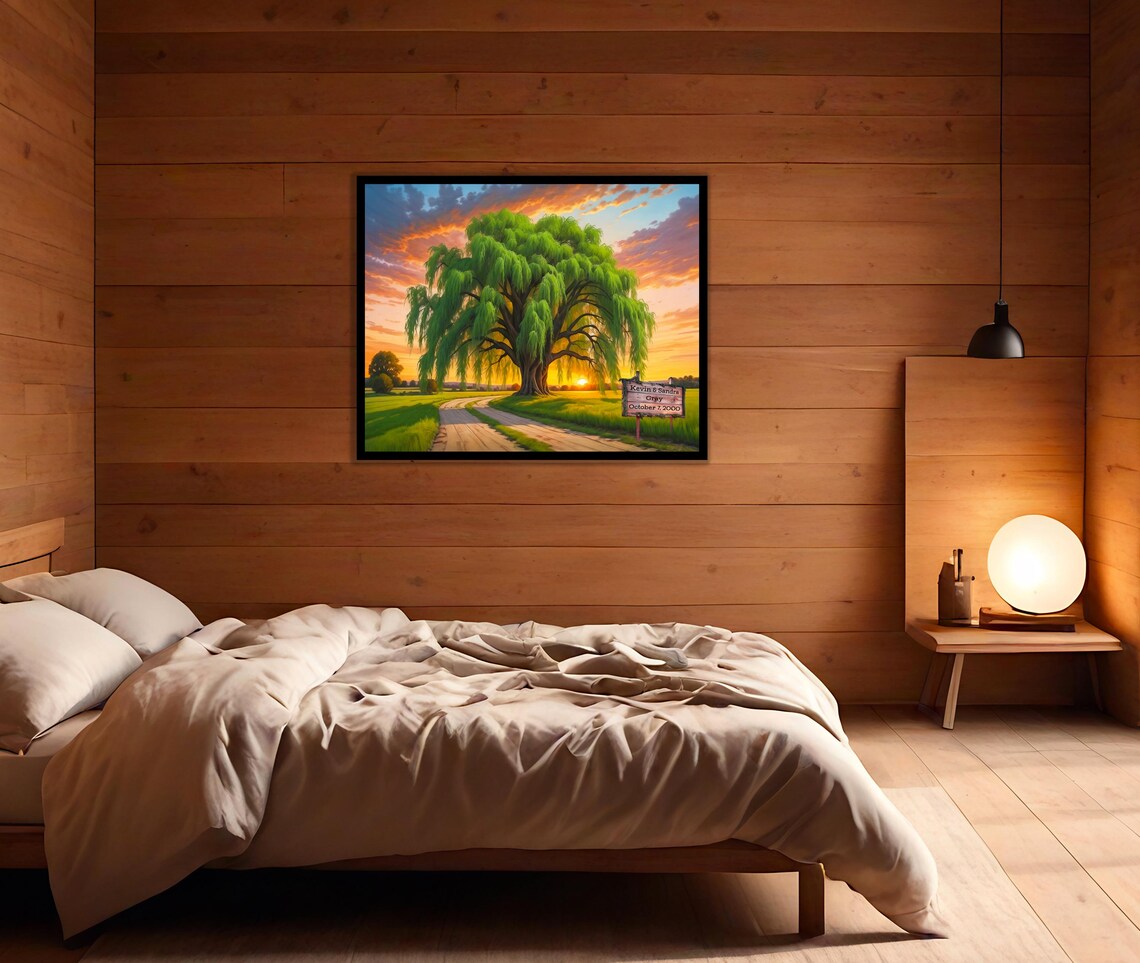 Personalized Willow Tree Print! Great 9 Year Anniversary, Wedding or ...