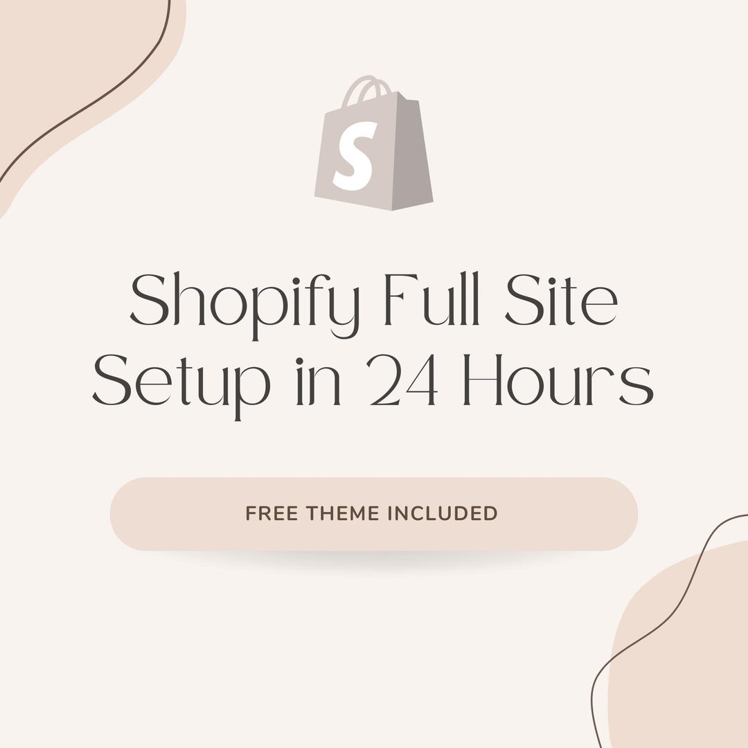 Shopify Store Setup in 24 Hours, Shopify Website Setup, Ecommerce Store Launch, Fast Shopify ...
