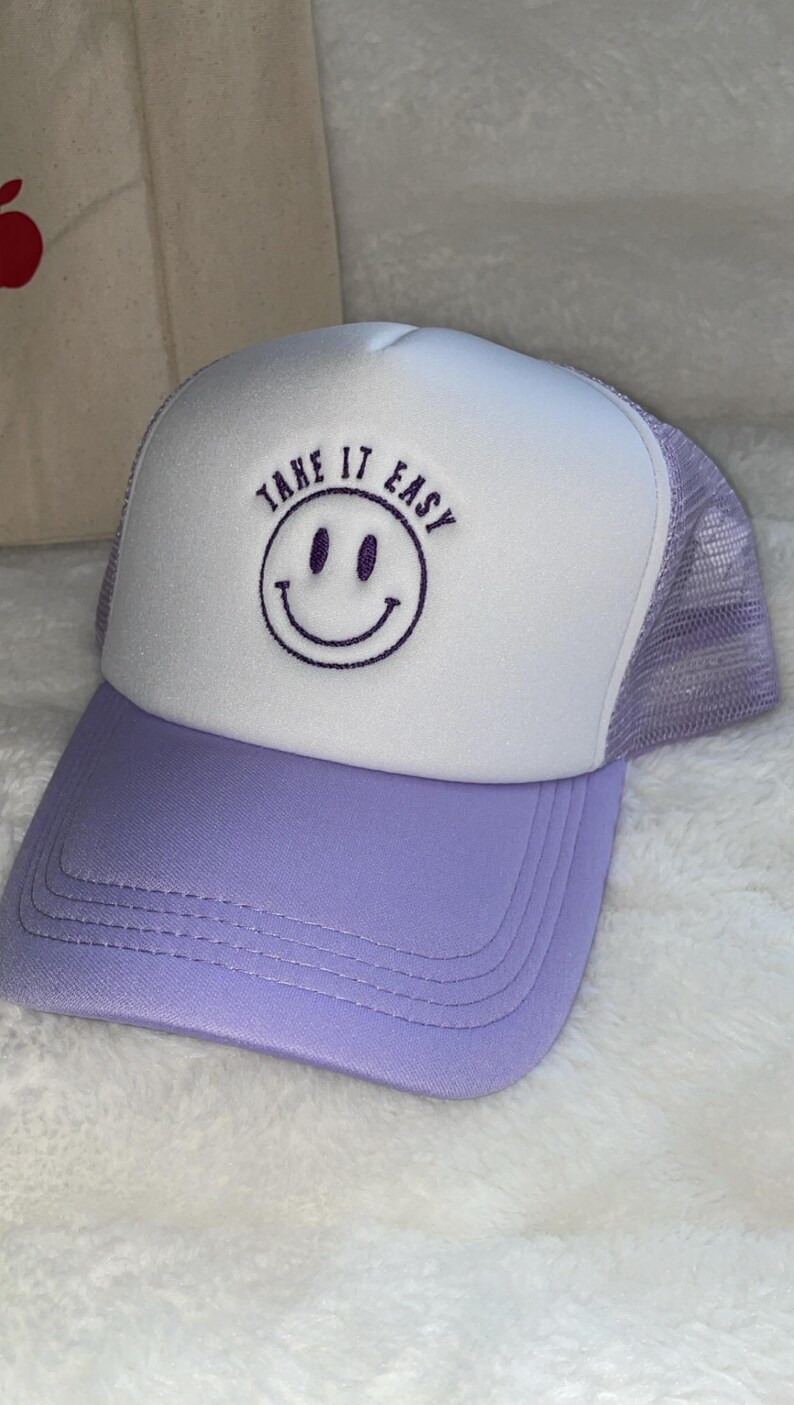 Take It Easy - Custom Trucker Hat | Foam Trucker Hat - Etsy