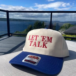 Let ‘em Talk - Vintage Trucker Hat | Custom Trucker Hat | 5panel Canvas Trucker Hat | Ty Myers ...