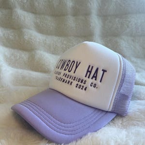 Cowboy Hat - Custom Trucker Hat | Foam Trucker Hat - Etsy