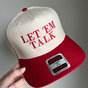 Let ‘em Talk - Vintage Trucker Hat | Custom Trucker Hat | 5panel Canvas Trucker Hat | Ty Myers ...