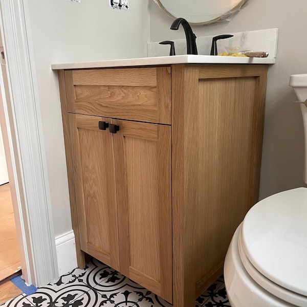White Oak Vanity - Etsy