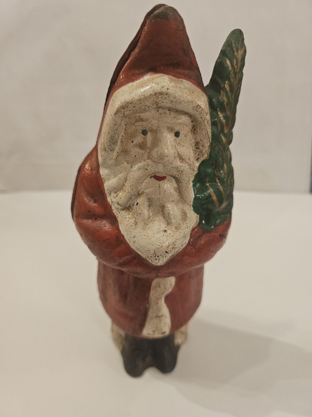 Vintage Cast Iron Santa Bank - Etsy