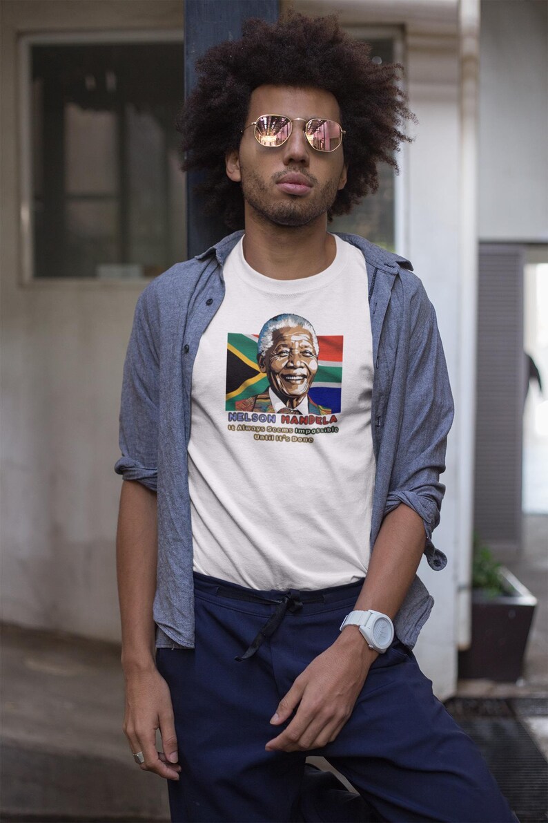 Nelson Mandela T-shirt, Freedom Fighter Apparel, Legacy of Nelson ...