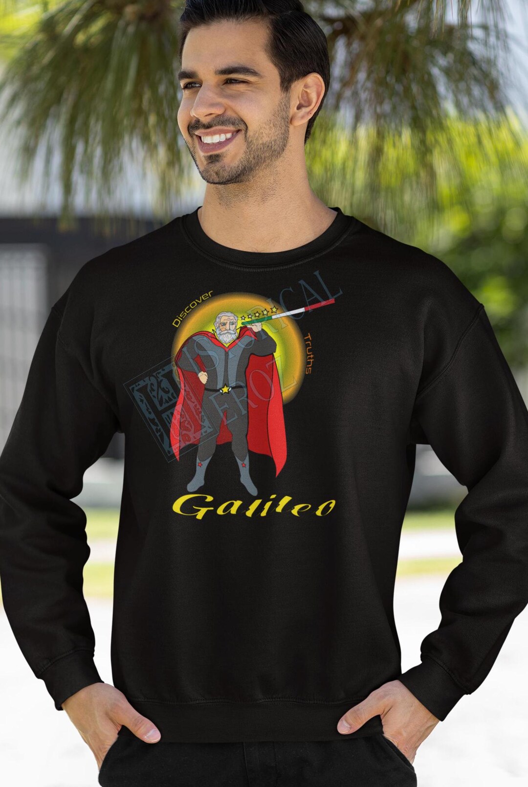 Galileo Galilei Sweatshirt, Science Lover Shirt, Astronomy Graphic ...