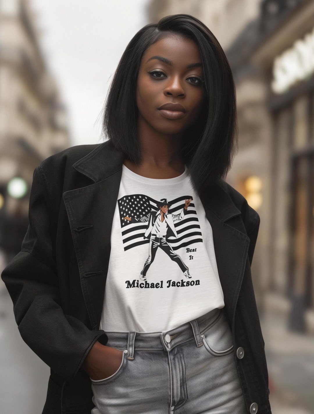 Michael Jackson T-shirt King of Pop Graphic Tee Music Icon Shirt Retro ...